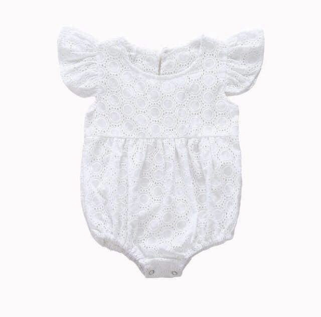 Pilucho encaje blanco bebé » Tia PLOP